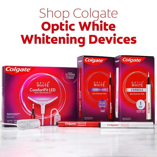 Colgate Optic White Overnight Teeth Whitening Pen, Enamel Safe and ...