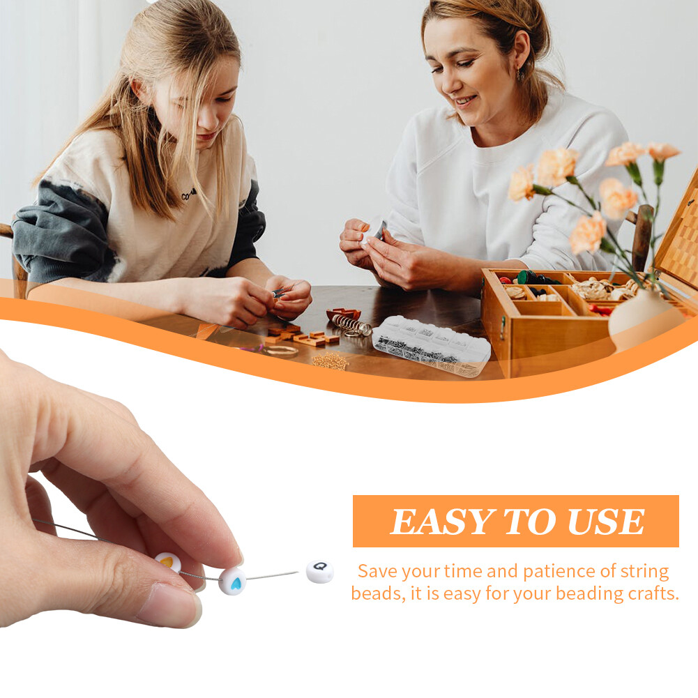 Stainless Steel Big Eye Embroidery 0.6mm Beading Needle For Jewelry ...