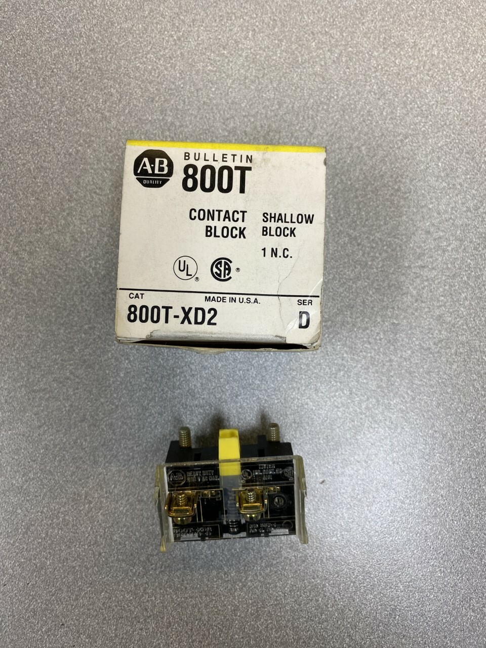 Allen-Bradley Contact Block 800T-XD2 Series D | eBay