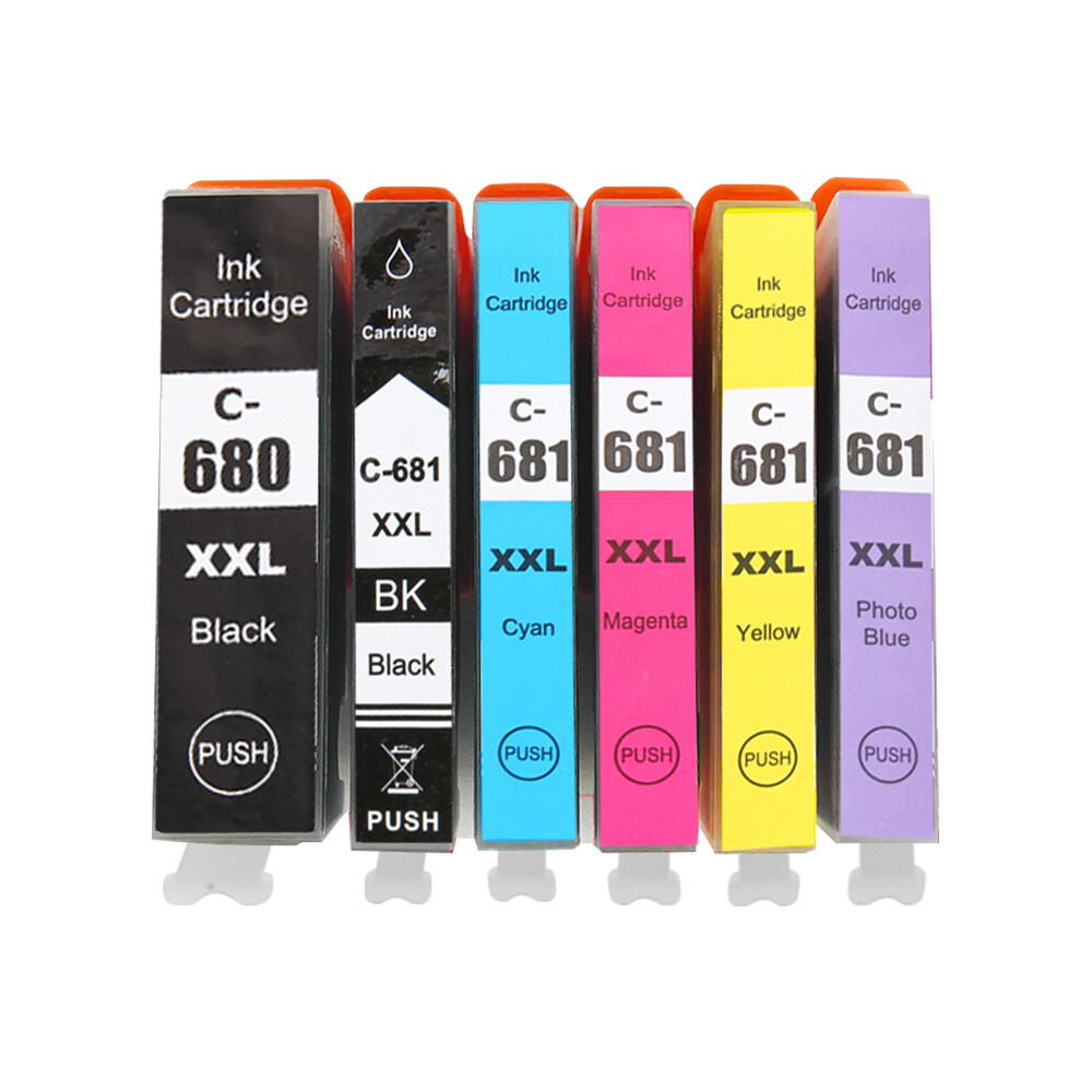 6x Ink Cartridges PGI-680 CLI-681 XXL For Canon TS8160 TS8260 TS8360 ...