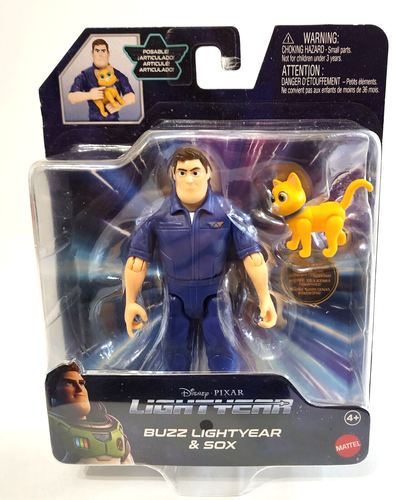 Disney Pixar Lightyear BUZZ LIGHTYEAR & SOX Mattel 5" | eBay