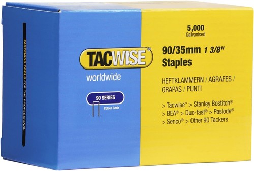 TACWISE 0310 Boîte de 5000 Agrafes à couronne étroite 35 mm Type 90 ...