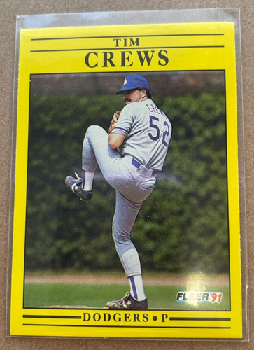 1991 Fleer Card # 197 Tim Crews - Los Angeles Dodgers | eBay