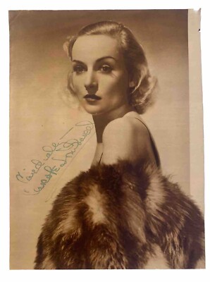 Carole Lombard Vintage Hollywood Signed Autographed 8x11 Photo PAS ...