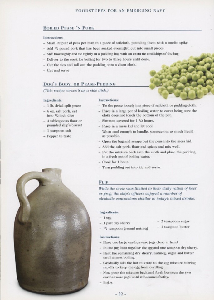 NAVY Historical Cookbook Military Food History BEEF STEW Quantity ...