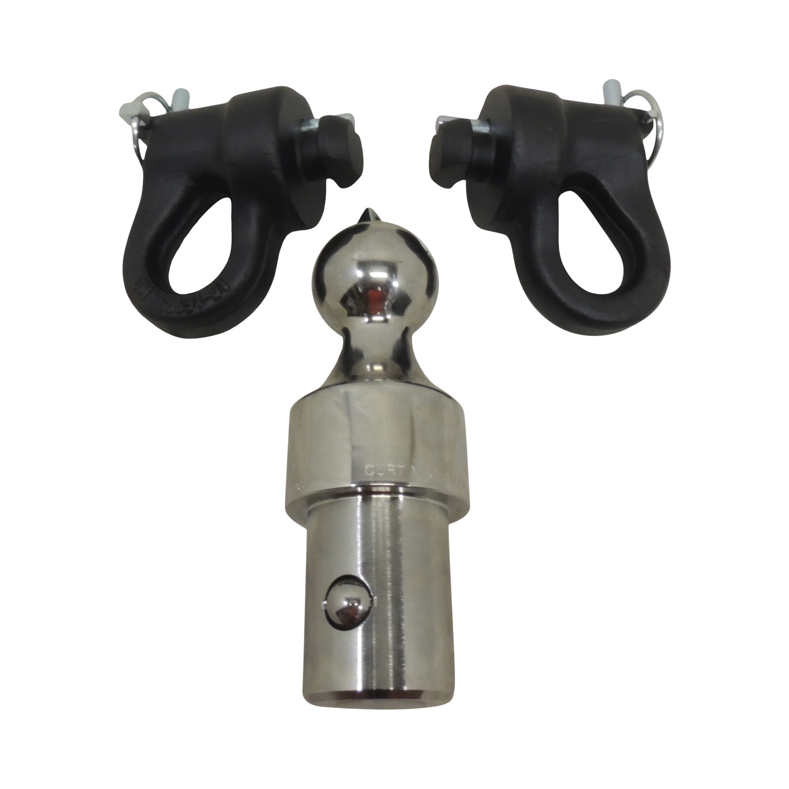 Gooseneck Trailer Hitch Kit 30K 42405 Ball Safety Chain Anchors Pins ...