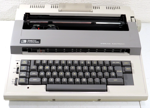 Vintage Smith Corona Model 5L Sterling Electronic Typewriter With Case ...