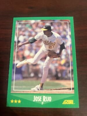 1988 Score Jose Rijo #392 Oakland Athletics | eBay