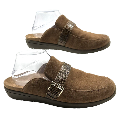 Vionic Women’s Darla Suede Brown Mules Shoes Size 9.5 | eBay