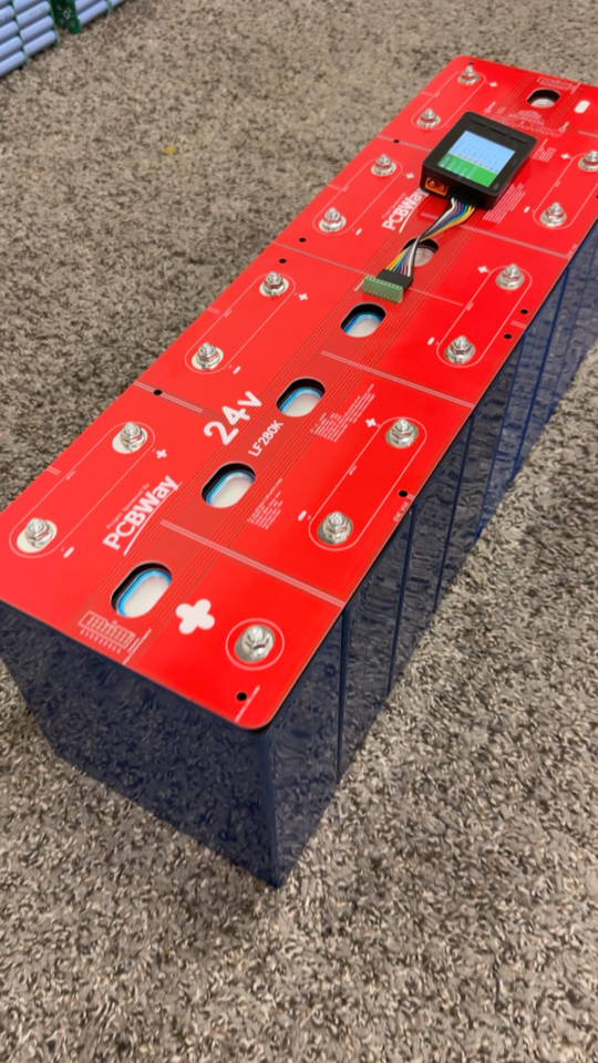 24v PCB Busbar for LiFePO4 cell for 280ah, 304ah, 314ah EVE, CATL, REPT ...