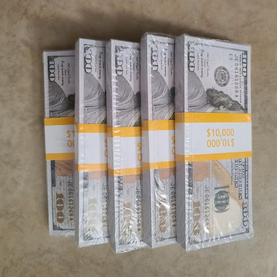 $100 Bills (10 pack) Prop Replica Money for Movies, Parties, TikTok ...