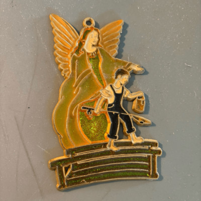 Guardian Angel Fishing Boy Religious Sun Catcher | eBay