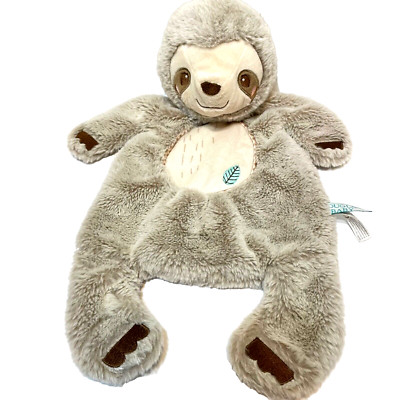 Douglas Baby Plush Sloth Lovey Security Stuffed Head Flat Body Tan Soft ...