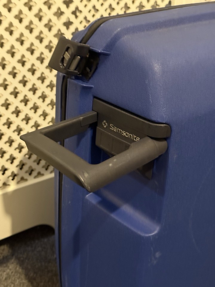Samsonite large Oyster Vintage Blue Hardshell 2 Wheel Suitcase ...