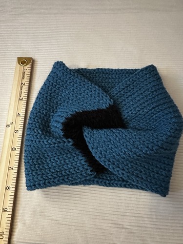Blue & Black crochet Twist Headwrap Headband Solid Pattern for Women | eBay