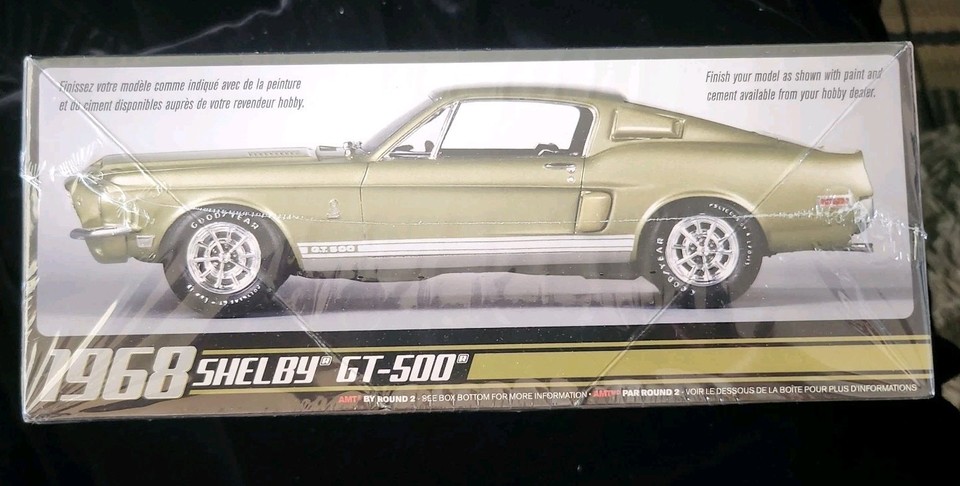 NEW! SEALED! COOLEST AMT 1968 Ford Mustang Shelby GT-500 MODEL KIT ...