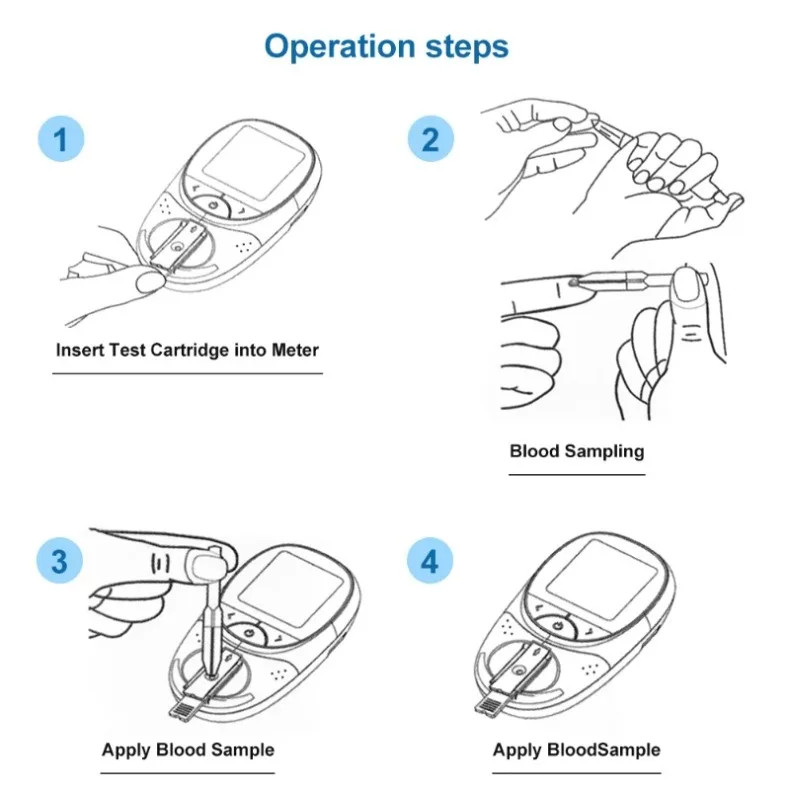 5-in-1 Blood Lipid Test Kit Home Cholesterol Monitor HDL LDL TG Meter ...