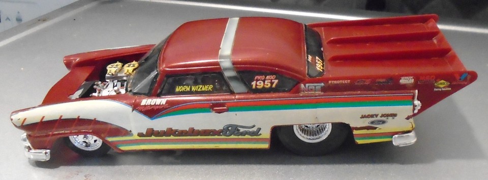 Revell, 1955, "Jukebox Ford" Pro Stock, Drag Racing, model, built kit ...