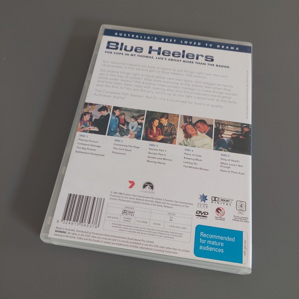Blue Heelers Complete Fifth Season Part II Australian Drama Cop Show ...