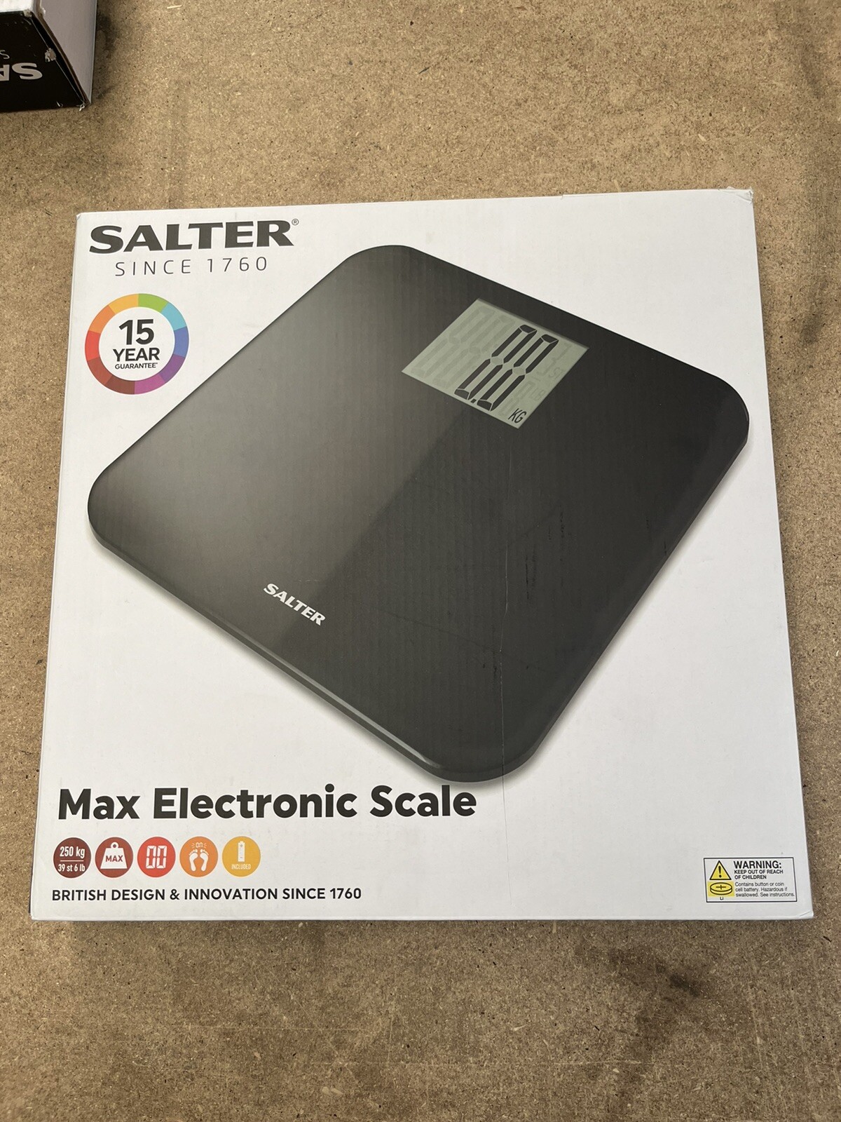 Salter Max 250kg Capacity with Easy Read Display Electronic Personal ...