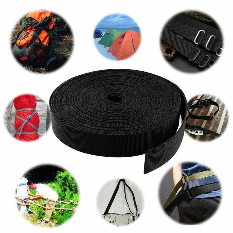 1 Inch Wide Black Nylon Heavy Webbing Strap, 10 Yards Nylon Strap US ...