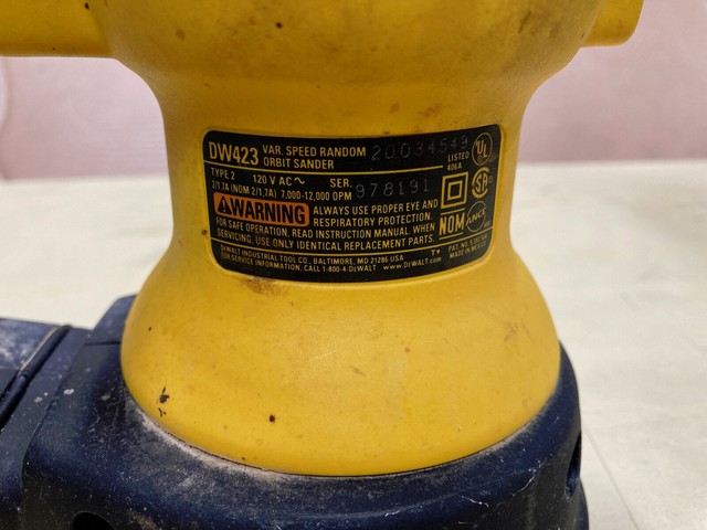 DEWALT DW423 Variable Speed Random Orbit Sander for sale online | eBay