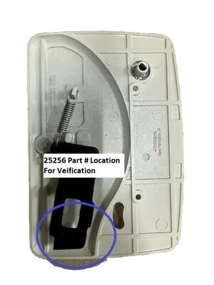 Trimark 25256-02, RV Interior Door Handle Plate for Model 30-900, White ...