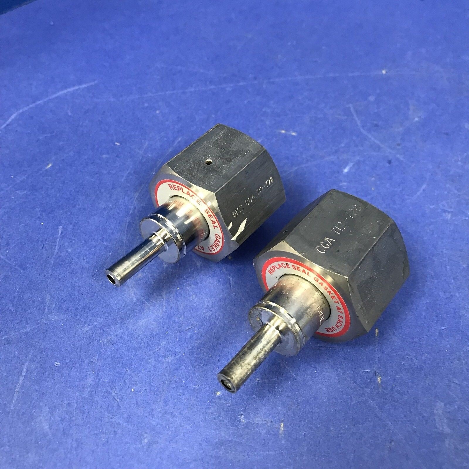 Ewal CGA 720 Pigtail Connection w/ CGA 712-728 Nut, Lot of 2 Used | eBay