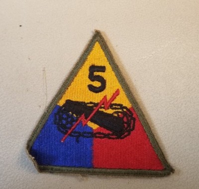 VINTAGE WW2 5TH ARMORED DIVISION PATCH 64B 1 OF 5 | eBay