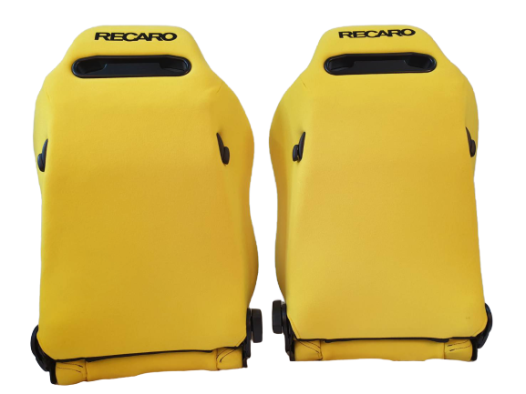 PAIR OF USED JDM RECARO SR3 TOMCAT YELLOW BUCKET SPORT RACING SEATS | eBay