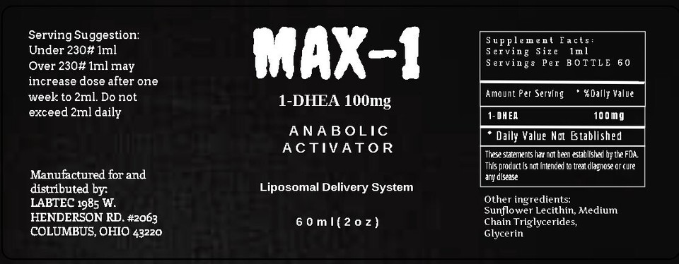 MAX-1 DHEA 100mg High Potency Extreme Muscle Builder 60ml Bottle | eBay