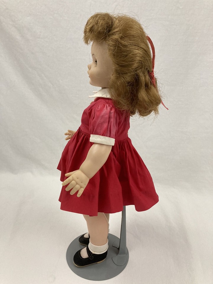 Vintage 15" Madame Alexander Kelly Doll Marybel Face 1958 w/ Red Dress ...