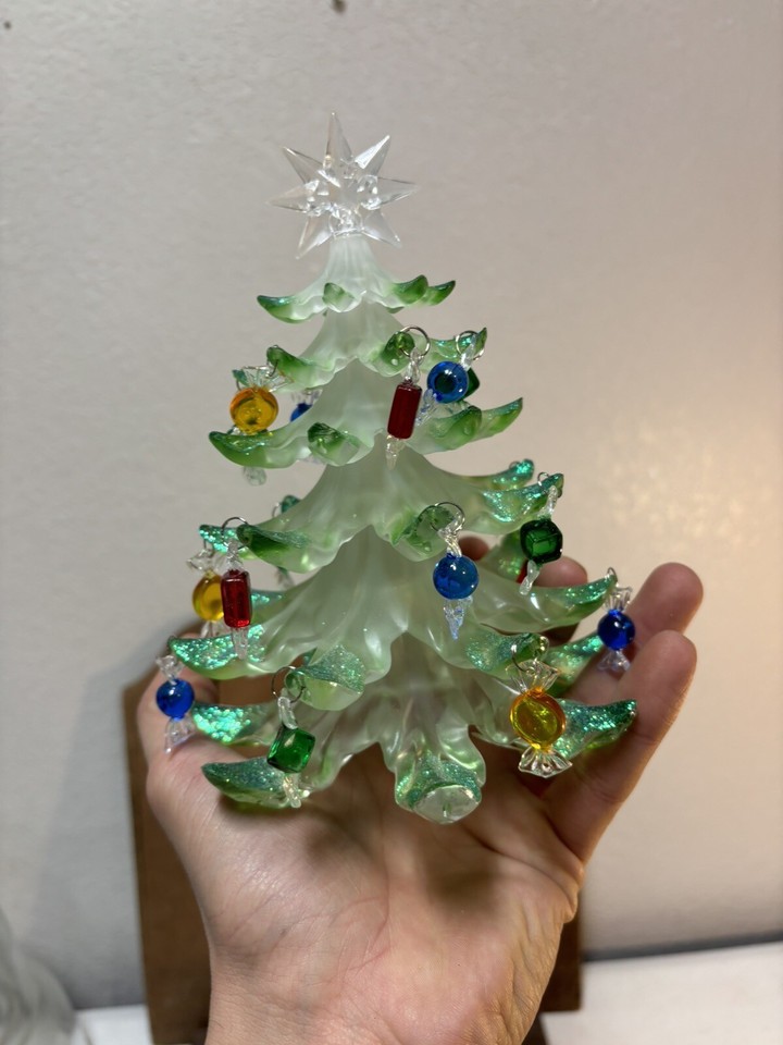 Vtg NOS Plastic Christmas Tree With Attached Plastic Wrapped Candy ...