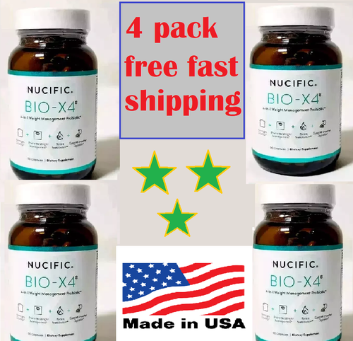 AUTHENTIC BIO-X4 NUCIFIC Weight Loss Manage Probiotic Metabolism Boost ...
