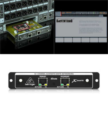 Behringer X-DANTE High-Performance 32 CH Audinate Dante Expansion Card ...