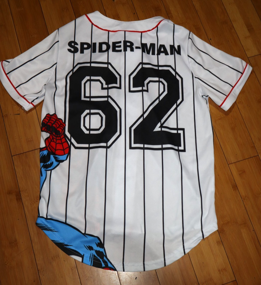 Marvel The Amazing Spider Man Baseball Jersey Men's Size Small | eBay
