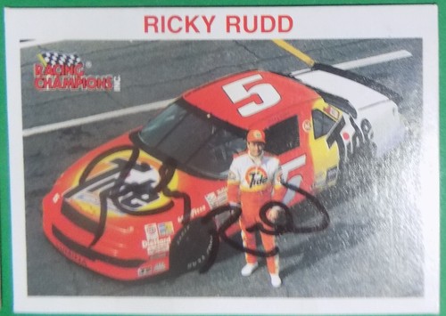 RICKY RUDD TIDE AUTOGRAPHED NASCAR CARD | eBay.de