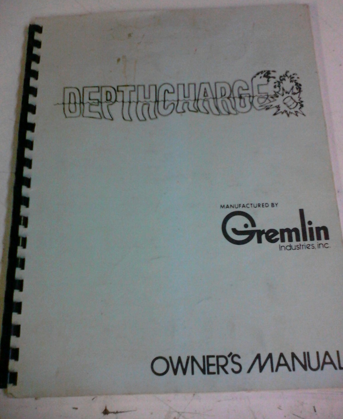 Gremlin DEPTH CHARGE Arcade Video Game Manual - good used original | eBay