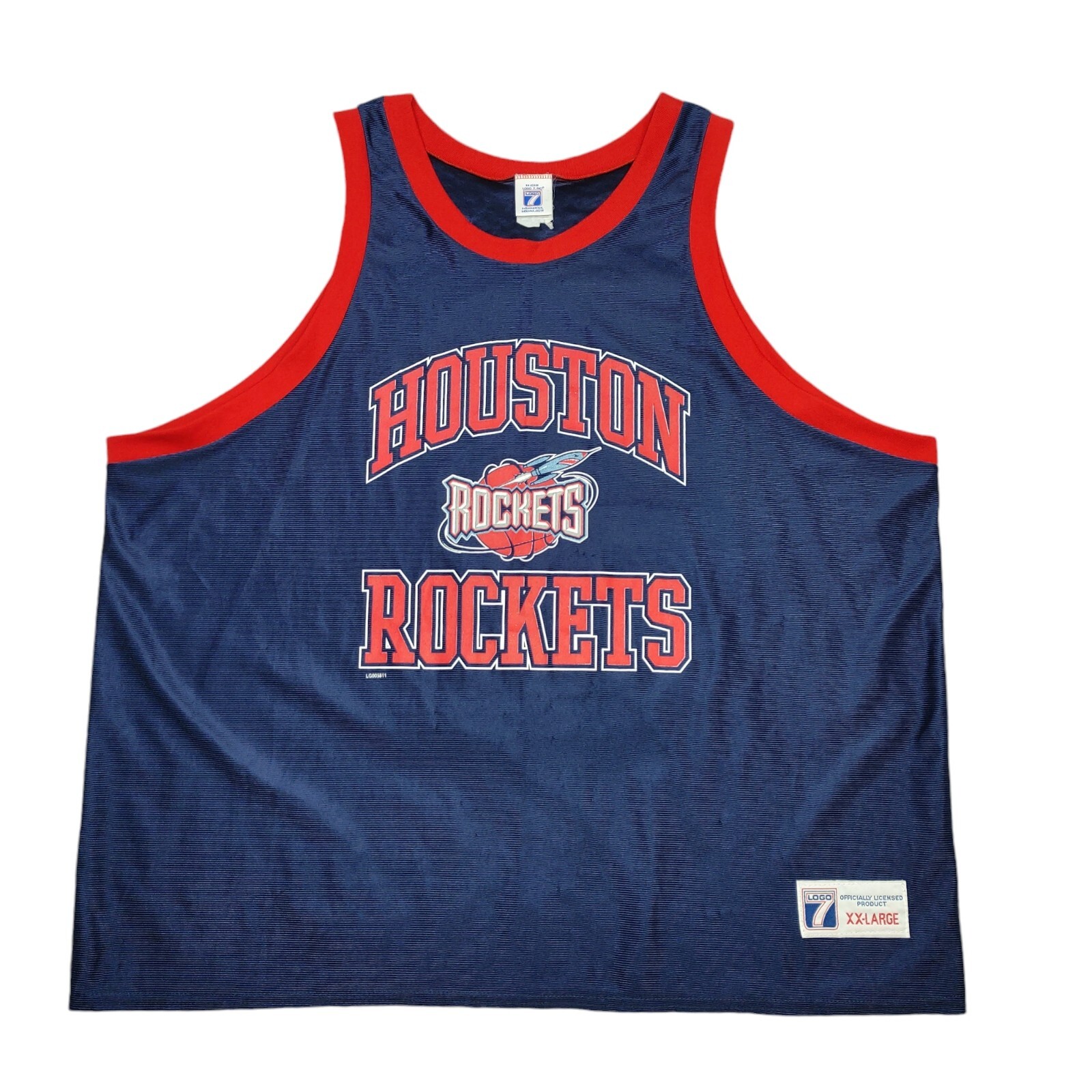 (DEFECTS) Vintage Houston Rockets Logo 7 Jersey Vintage Men's Size XXL ...