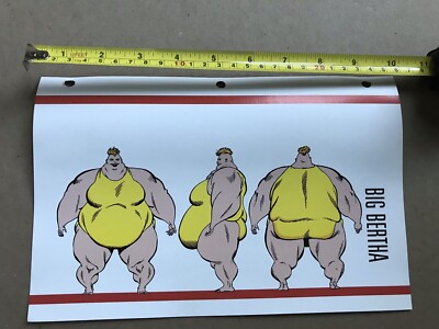 Vintage Avengers Character BIG BERTHA Bio Marvel Comic Sheet Card RARE ...