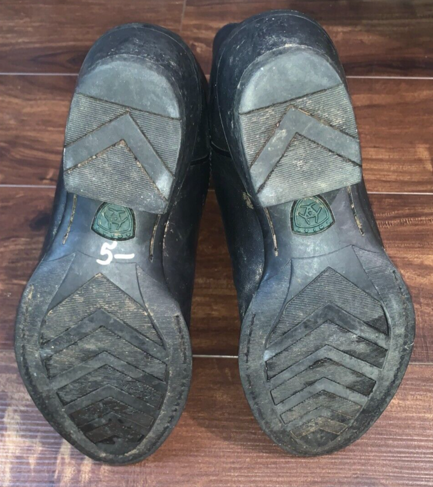 ARIAT SEDONA BLACK COWHIDE LEATHER COWBOY POINT BOOTS #34601 MEN'S 8.5 ...