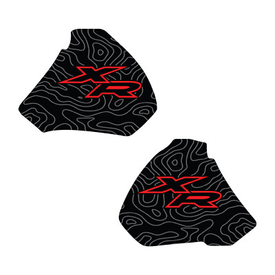 XR250 XR400 96-04 Graphics topographic gray/black red logo FREE ...