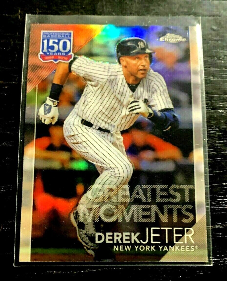 🔥 Derek Jeter 2019 Topps Chrome "150 Years Greatest Moments" Refractor ...