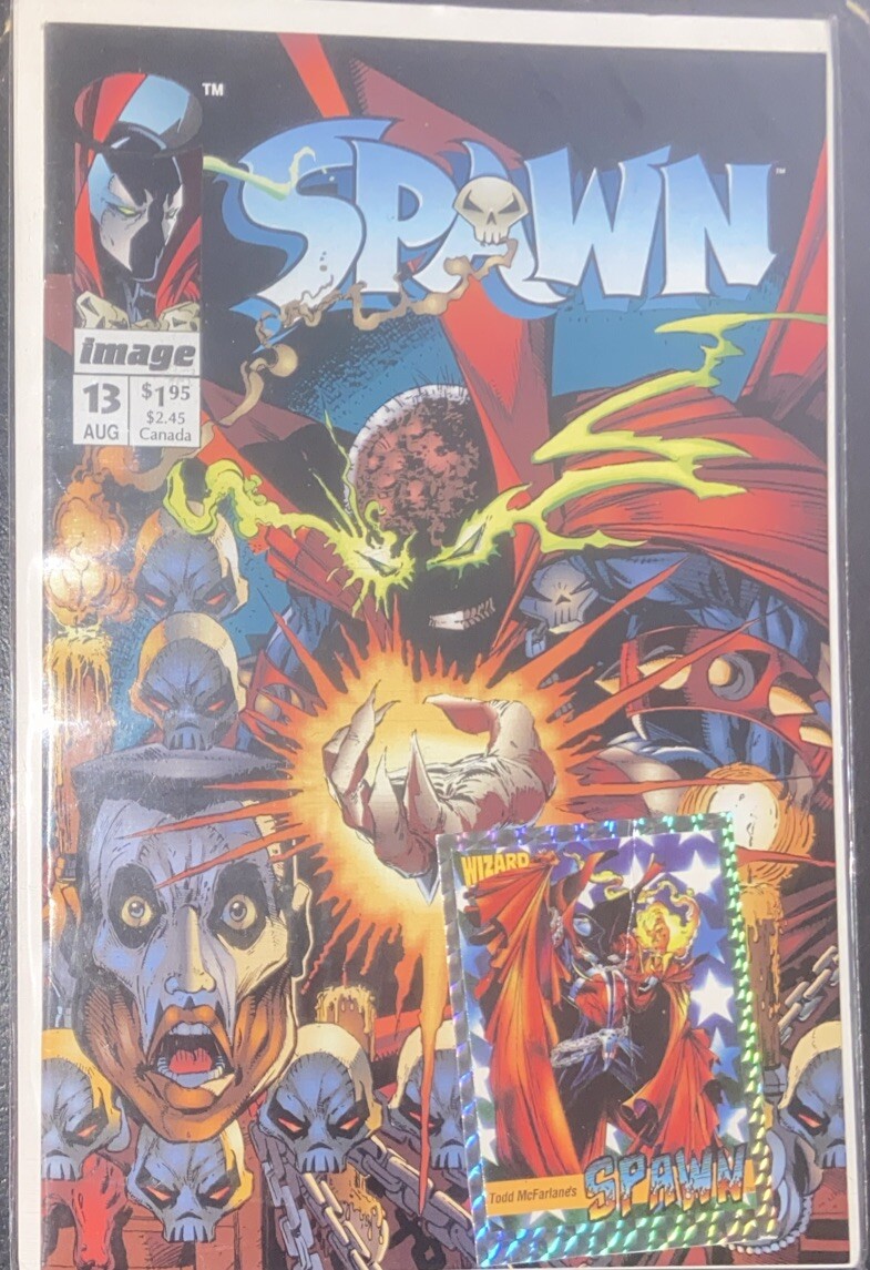 Spawn #13 1993 Comic Book With 1992 SPAWN Wizard Magazine Series 1 Card | eBay