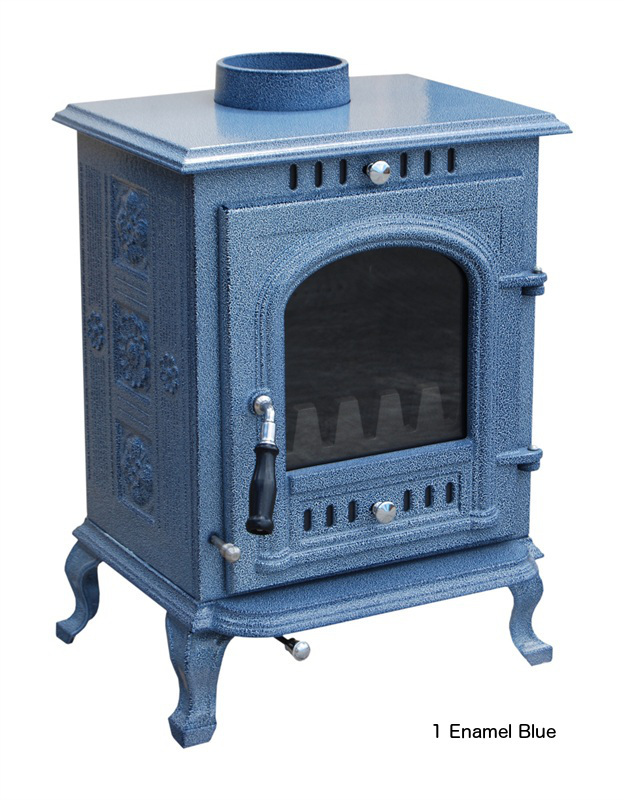 Enamel Cast Iron Stove 16 Colours! Multi Fuel Stove 5KW Stove Wood ...