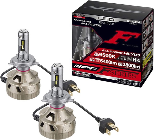 IPF F341HLB LED Headlight Bulb H4(9003) 12v/24v 36W/32W 6500k 5400lm ...