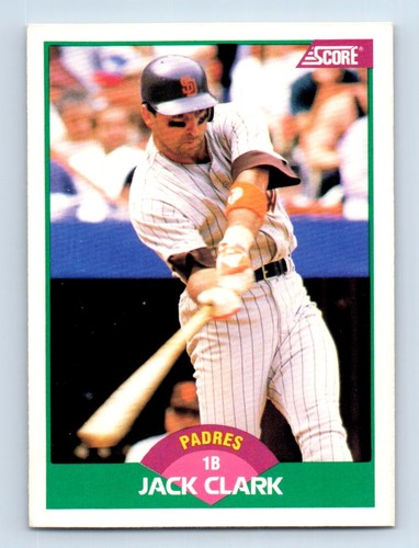 1989 Score Rookie & Traded Jack Clark San Diego Padres #3T | eBay