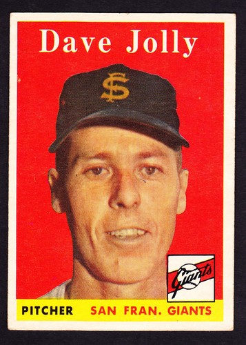 1958 TOPPS #183 DAVE JOLLY GIANTS | eBay