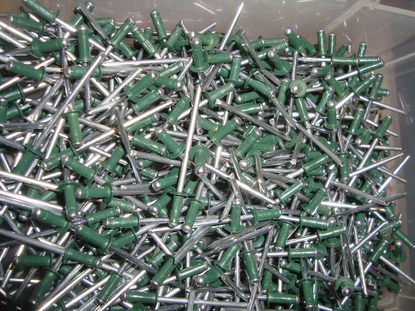 Pop Rivets 4.3 Cottage Green ALU shell steel stem ,Multi Grip to 4,8mm ...