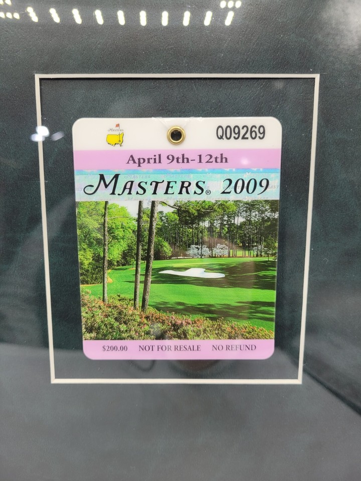 2009 FRAMED MASTERS AUGUSTA NATIONAL GOLF PGA WATERCOLOR, RED CARPET ...